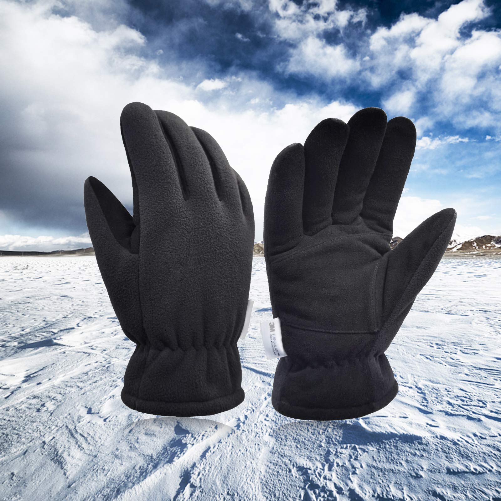Intra-FIT Winter Thermal Gloves Cold Weather Windstop, Keep Warm,3M Thinsulate Winter Working Gloves