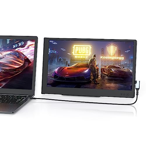 SMISEACOW Laptop Portable Monitor, Kwumsy 11.6'' 1366 * 768 Display,Supports Windows/MAC/Android/Chrome/Linux Systems, Type-C/Mini HDMI Interface, Your Laptop Monitor Extender