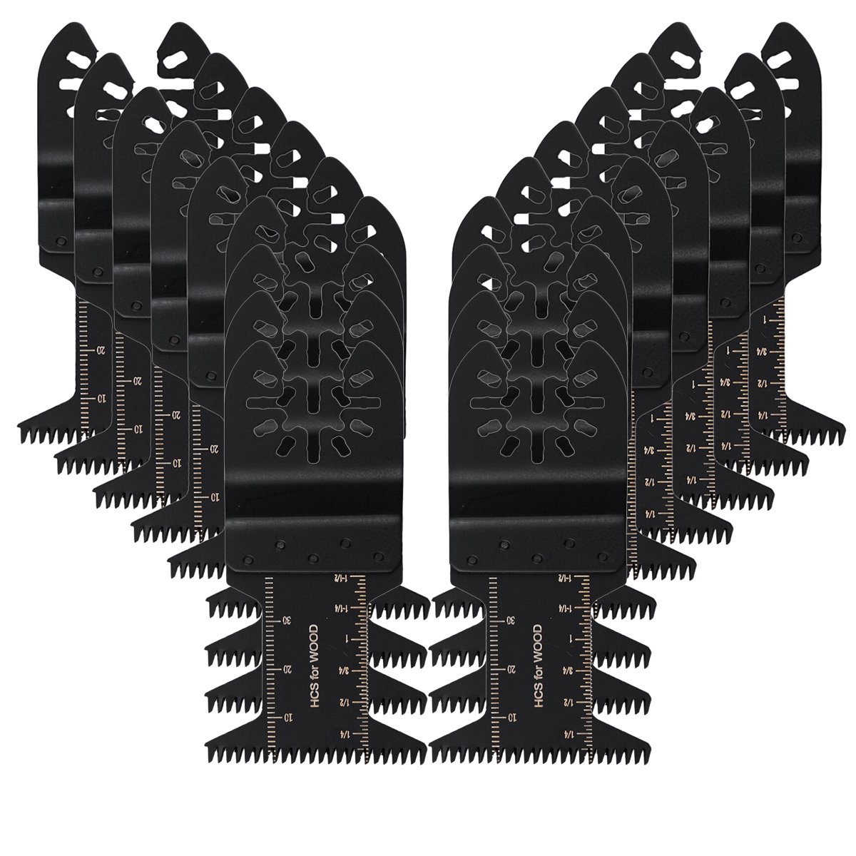 HIFROM 18PCS 45MM Precision Quick Release Japan Tooth Oscillating Saw Blades Replacement for Fein, Porter Rockwell Cable,Bosch Craftsman,Ridgid