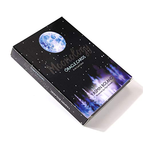 Huluda Moonology Oracle 44 Cards Deck and Guidebook English Guidance Divination Fate