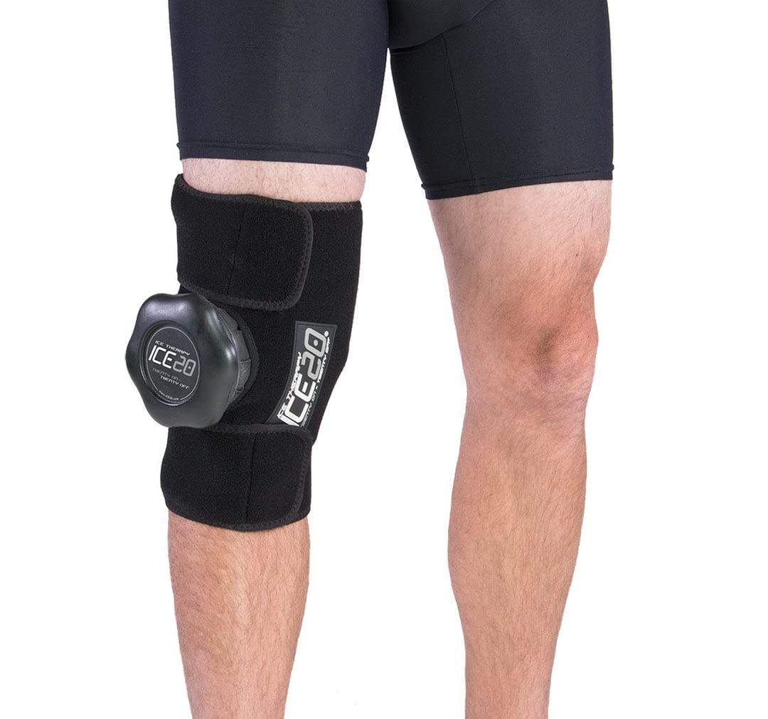 ICE20 Athlete‚ Single Ice Pack for Knee - Reusable Ice Packs for Injuries, Targeted Treatment for Quick Recovery - Knee Ice Pack Wrap, Ice Knee Wrap with Cold Compression