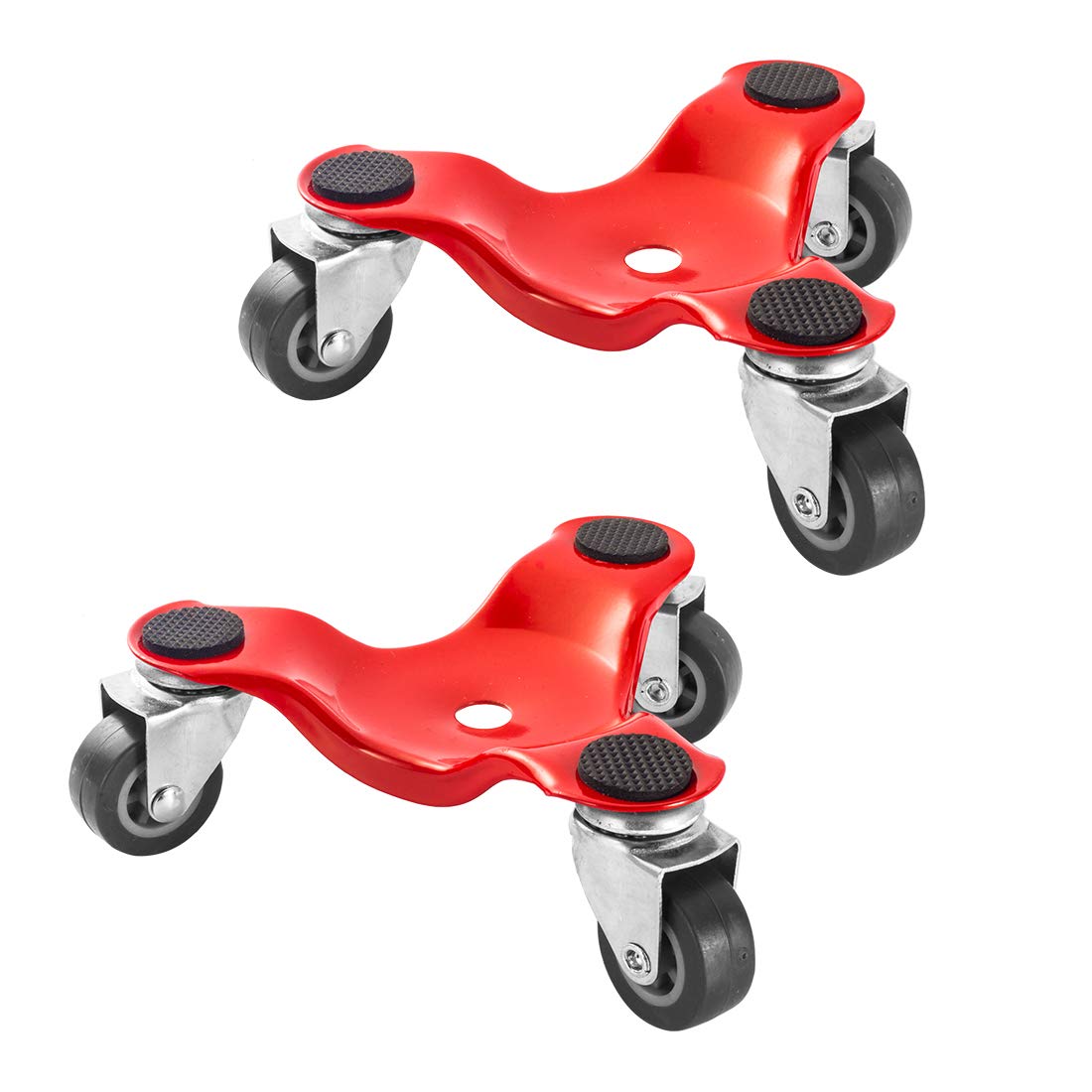 HutHomery 3 Wheel Furniture Mover’s Dolly, 6-Inch Steel Tri-Dolly, Easy Moving System for Heavy Loads in Home, Shop or Garage - 2 Pack 300-lbs Load Capacity