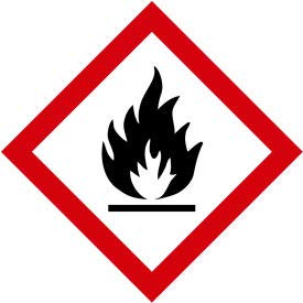 INCOM GHS1270 GHS"Flame Hazard" Pictogram Placard, 10-3/4" x 10-3/4", (Pack of 5) (GHS1270)