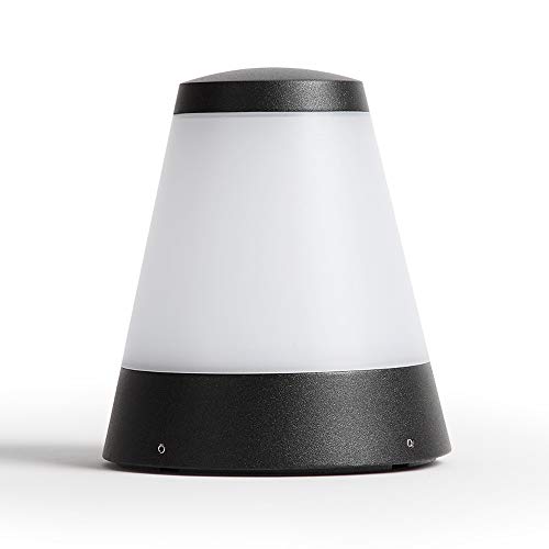 IBalody Triangle Modern Led Grey Outdoor Waterproof Pillar Lights European Antirust Aluminum PC Post Lights Landscape Lawn Garden Villa Home Lighting Column Lights