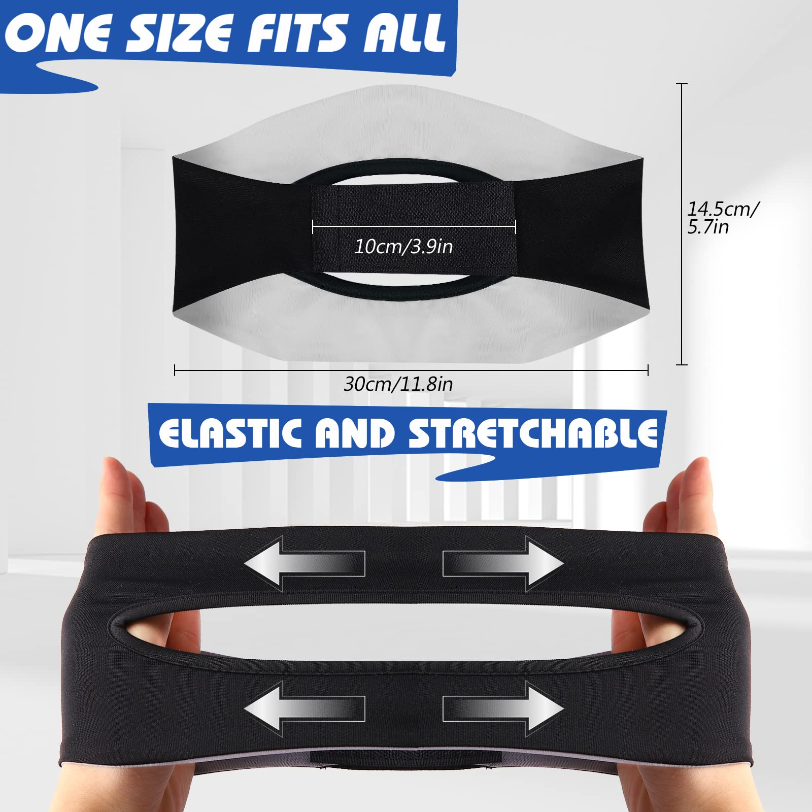 i-FSK VR Masks Sweat Band for Oculus Quest 2 Accessories, VR Eye Mask Cover Adjustable for VR Headsets, Breathable Facemask for Occulusquest2 Virtual Reality Workouts Supernatural, 4 Pack