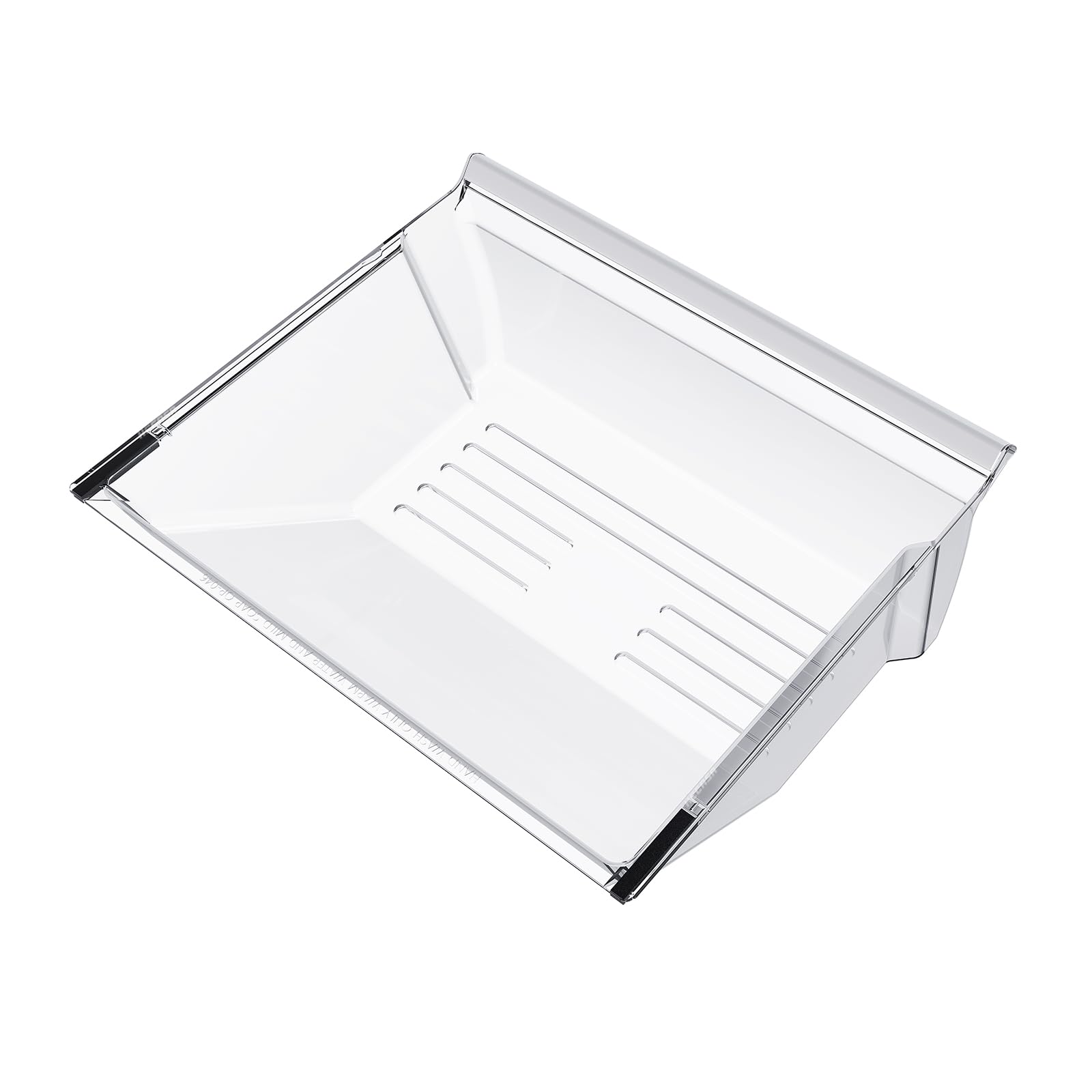 HECASA Crisper Pan Drawer Replacement for 2188664 WP2188664 Compatible with Whirlpool, Kenmore, Maytag, Kitchen Aid Refrigerator W/White Handle
