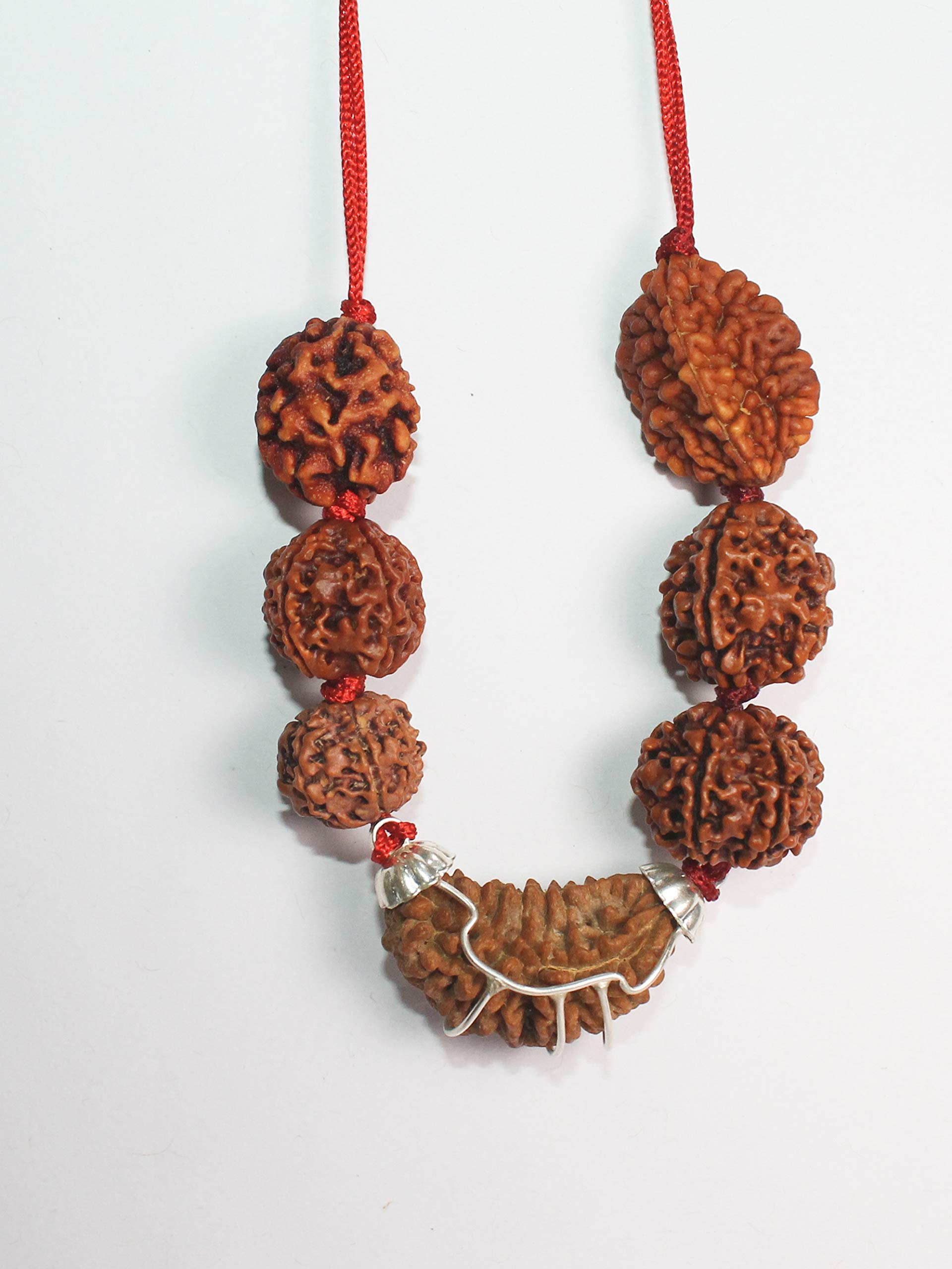IndianStore4All IS4A Certified Rudraksha Mala (1, 2, 3, 4, 5, 6, 7 Mukhi, Face) Beads Necklaces