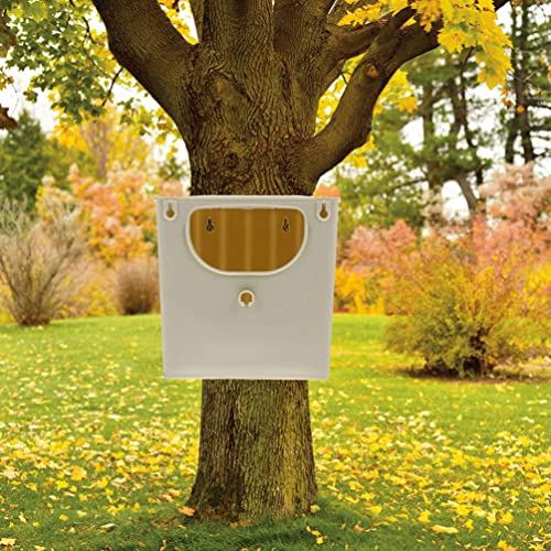Zerodeko 4Pcs Bird Nesting Box, Plastic Parakeet Nest Box Hanging Bird Breeding House Cage Mounted Incubation Box Small Animal Hut for Finch, Squirrel, Parrot, Budgie