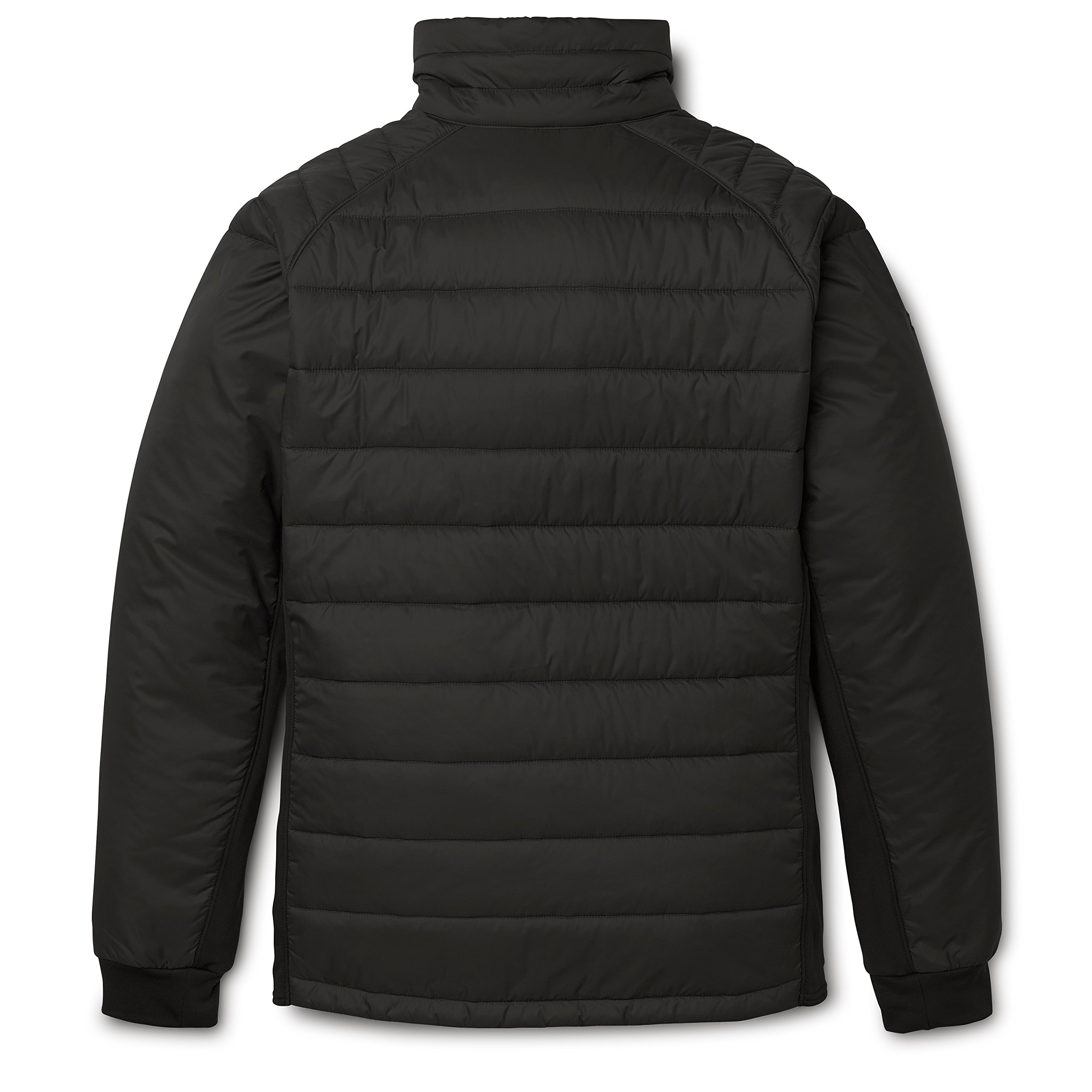 High Sierra Molo Men’s Hybrid Insulated Full Zip Jacket Lightweight Black Coat, X-Large, Black