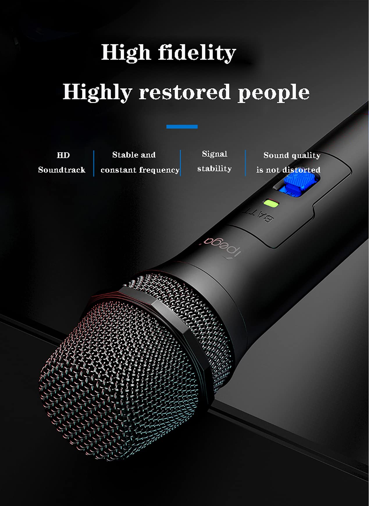 ipega PG-9207 Game Wireless Microphone, Game Console Microphone, with Switch Compatible with N-Switch PS5 PS4/ Game Wireless Microphone