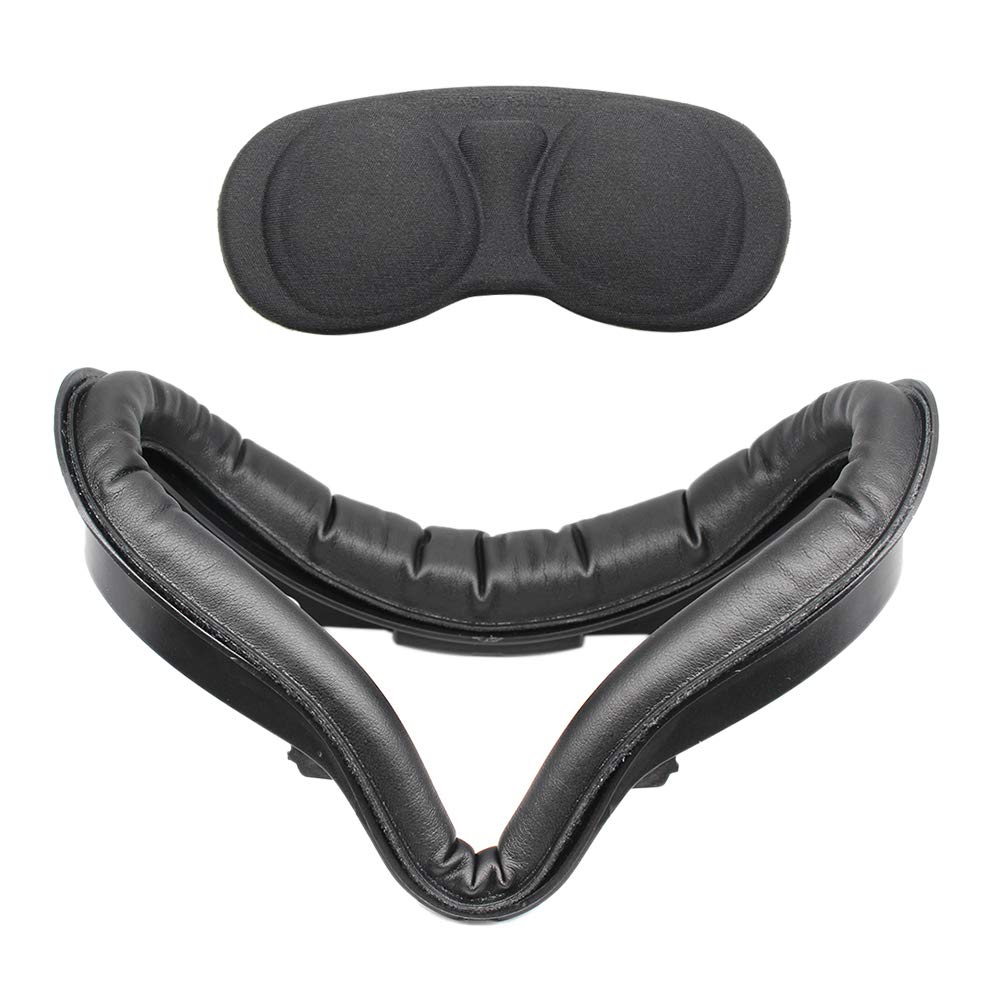 HIJIAO VR Facial Interface Bracket & PU Leather Foam Face Cover Pad Replacement & Protective Lens Cover for Oculus Quest 2