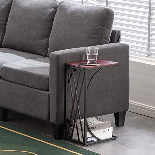 HEYBEC Add Elegance to Your Space Contemporary C-Type Side Table