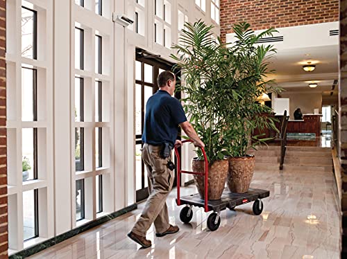 Rubbermaid Commercial Products Heavy-Duty Platform Truck Cart, 1000 Pound Capacity, 24 x 48 Platform, Black (443600BK)