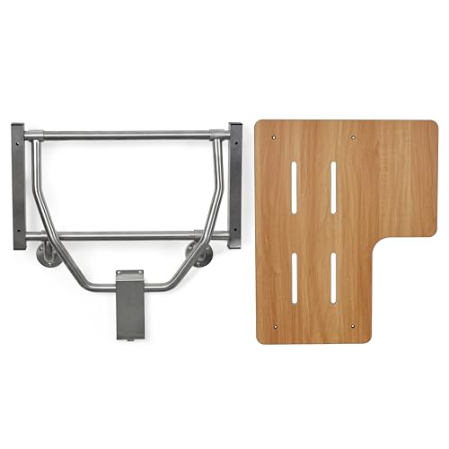 Seachrome 32" x 22.5β Teak Reversible Folding Transfer Tub/Shower Seat, ADA Compliant