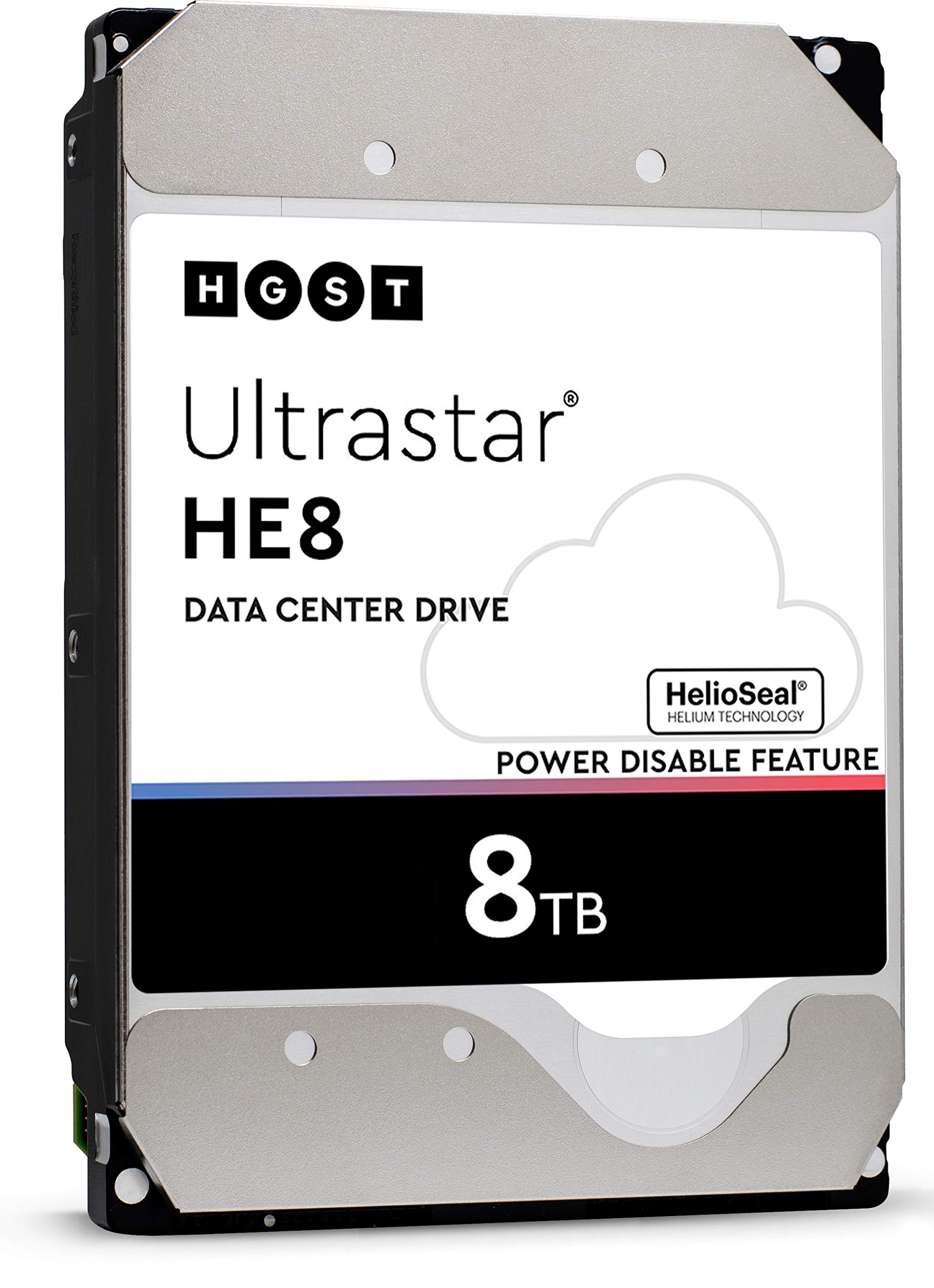 HGST Ultrastar He8 8TB 7200 RPM SATA 6Gb/s 3.5-Inch HDD | Power-Disable | Enterprise Hard Drive | HUH721008ALE600 (0F27455) (Renewed)