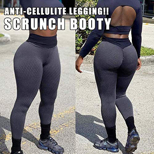 Juliet Holy Womens High Waisted Leggings Slimming Butt Lift Workout Textured Tummy Control Yoga Pants