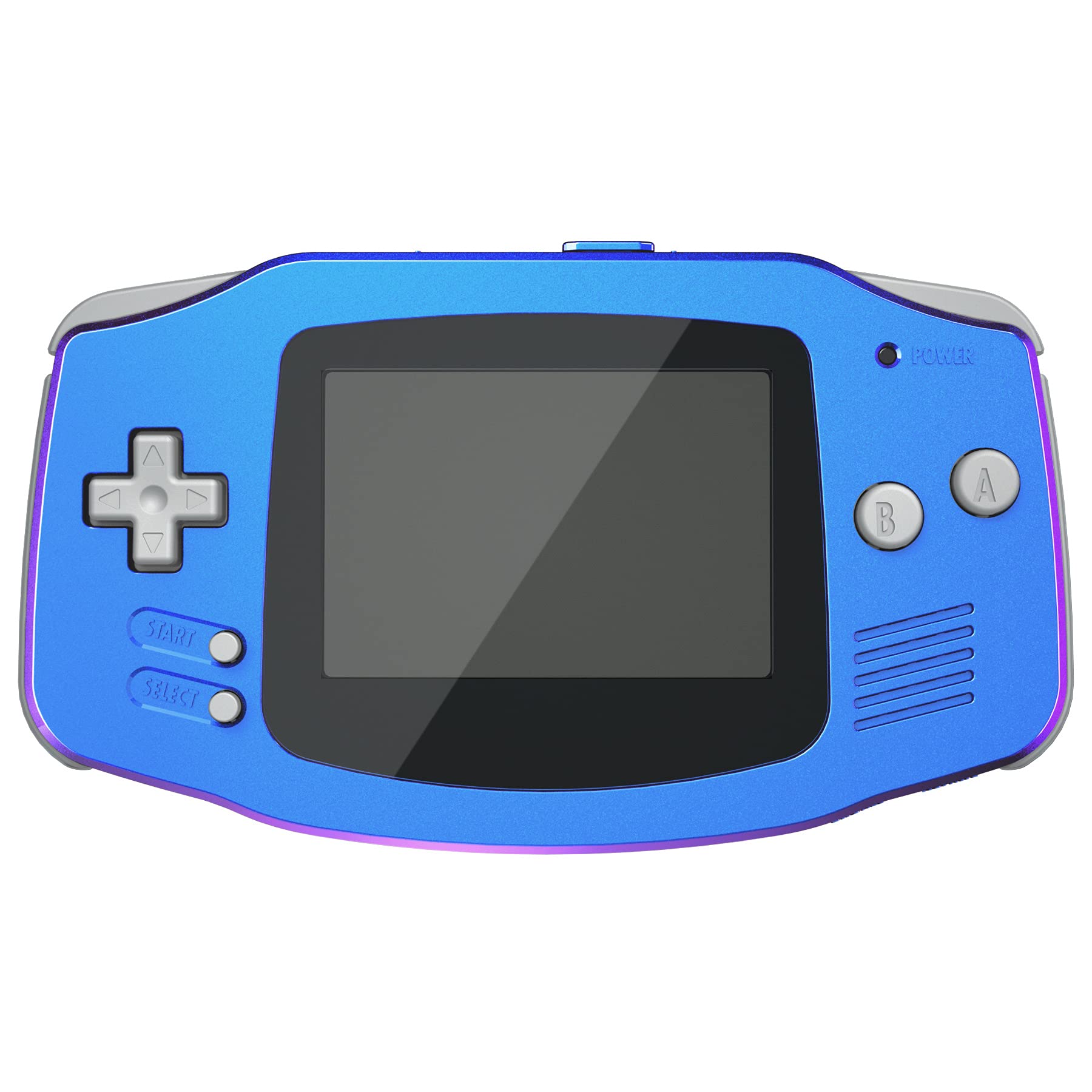 IPS Ready Upgraded eXtremeRate Chameleon Purple Blue Replacement Shell Full Housing Cover Buttons for Gameboy Advance GBA - Compatible with Both IPS & Standard LCD - Console & IPS Screen NOT Included