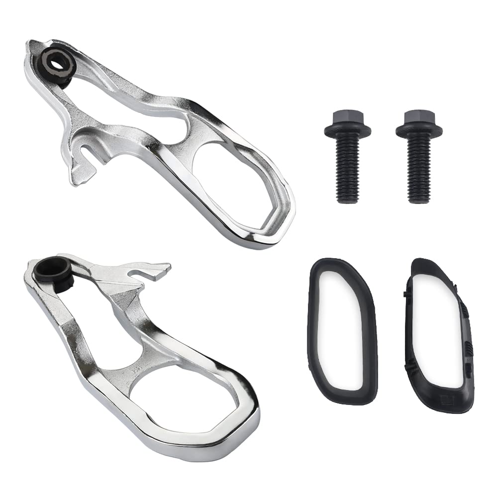 JDMON Compatible with Heavy Duty Front Tow Hook Dodge Ram 1500 2019 2020 2021 Left and Right Side with Hardware Replace 68288777AA 68288776AA Silver Forging Process