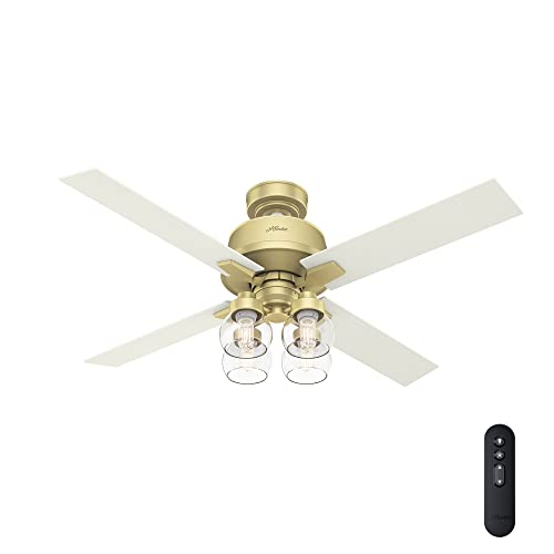 Hunter Fan Company 59651 Viven Ceiling Fan, 52, Modern Brass Finish