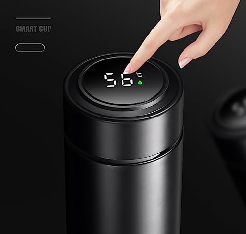 Stainless Steel Thermos, Smart Sports Water Bottle with LED Temperature Display ,Double Wall Vacuum Insulated Water Bottle, Stay Hot for 24 Hrs, Cold for 24 Hrs