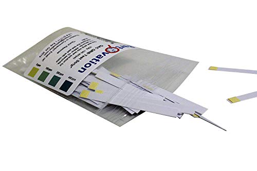 Restaurant Quaternary Ammonium (QAC, Multi Quat) Sanitizer Test Strips, 0-400 ppm [Bag of 100 Plastic Strips]