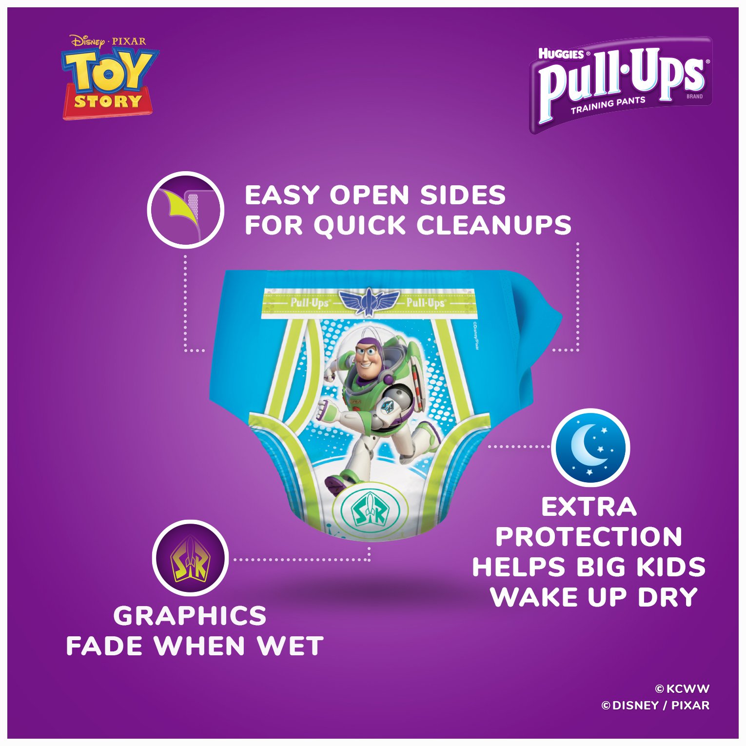 Huggies Pull-Ups Nighttime Training Pants - Boys - 3T-4T - 44 ct