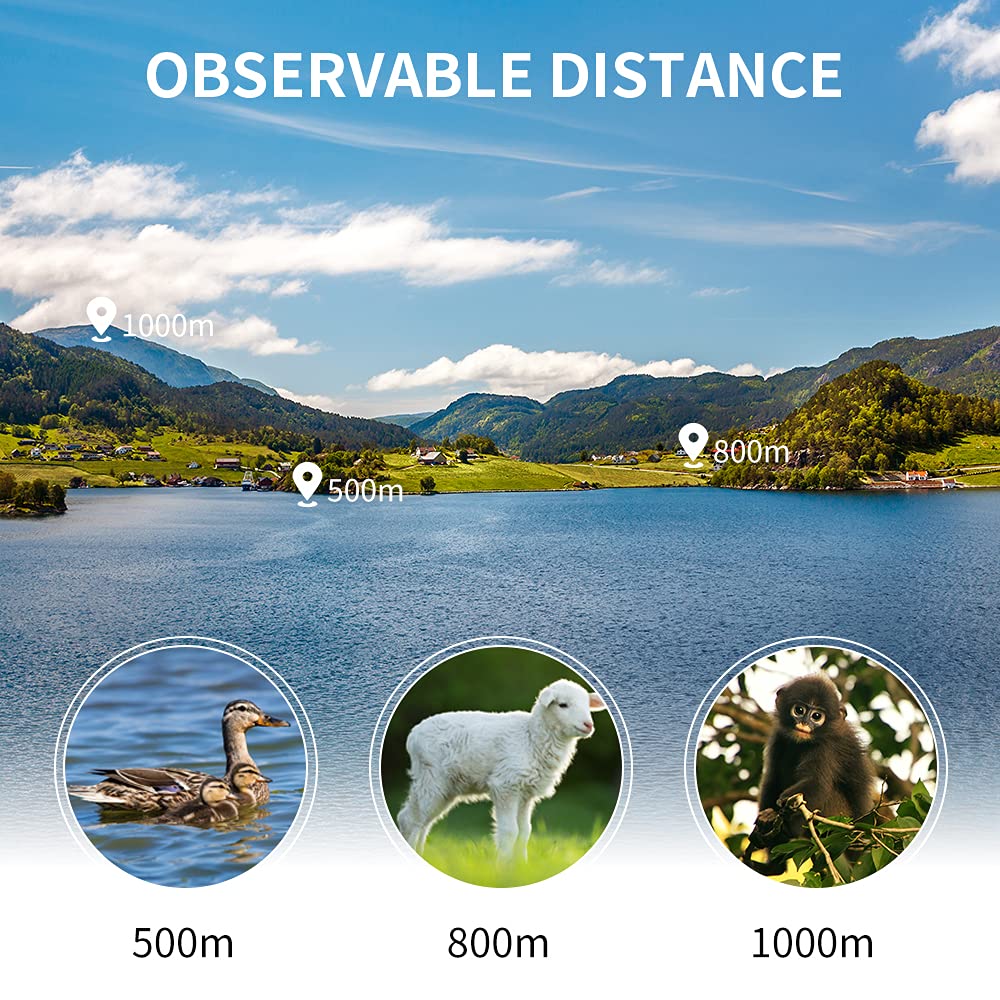 K&F Concept HD 12X50 Monocular Telescope for Smartphone, High Power Monoculars for Adults, BAK4 Prism IP68 Waterproof Compact Monocular Scope for Bird Watching Hunting with Phone Holder & Hand Strap