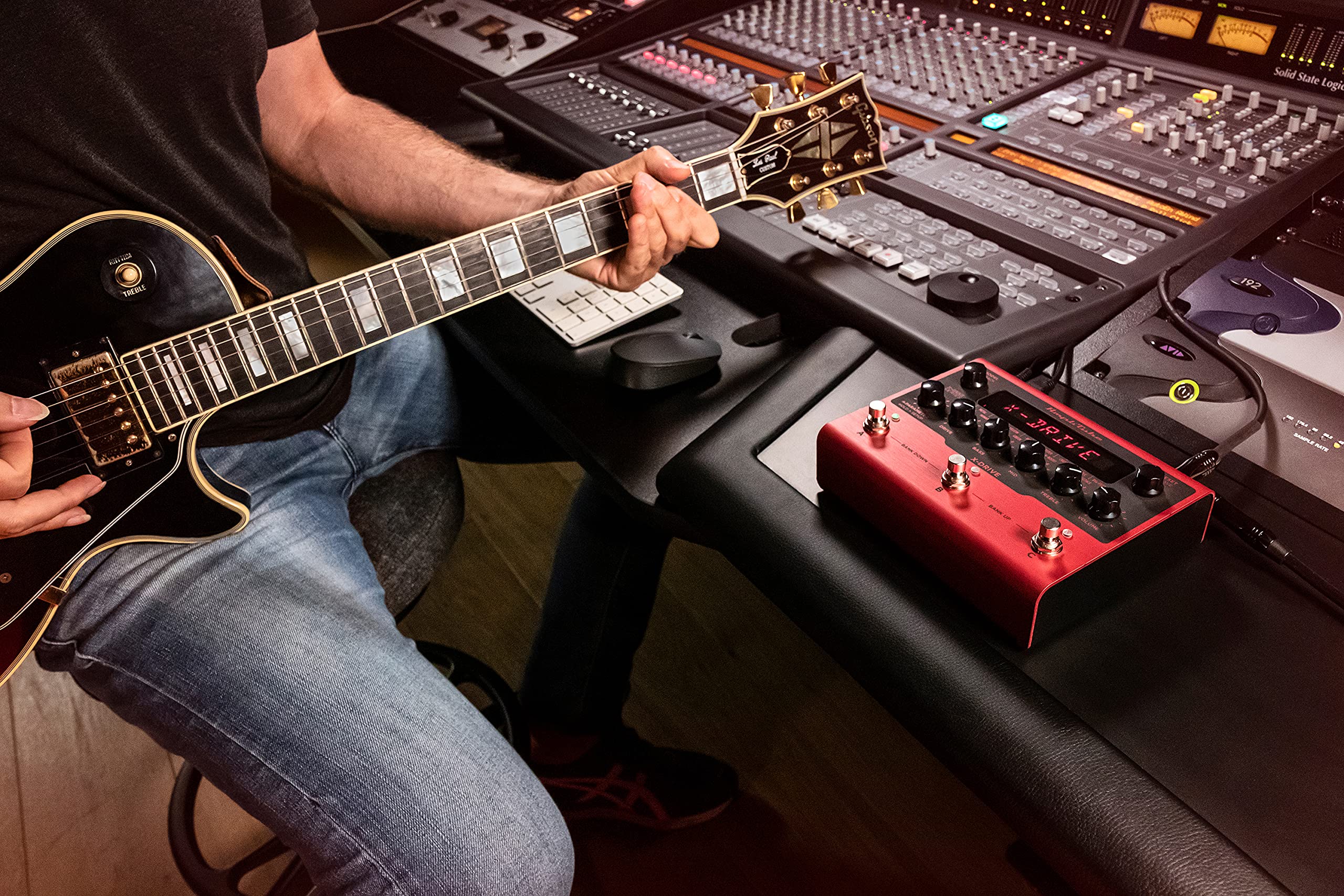 IK Multimedia AmpliTube X-DRIVE Distortion pedal, All-time distortion, overdrive, fuzz, compressor and more with onboard cabinet emulation