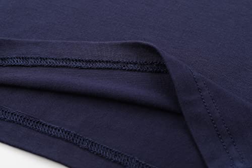 Toddler Pajamas Boys Girls Pajama Set, Unisex Bamboo Viscose Baby Pajamas, Soft Solid Sleepwear 2-piece PJS Set (2T, Navy)