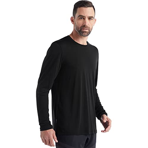 Icebreaker Merino Men's Sphere II Long Sleeve Tee, Black, Medium