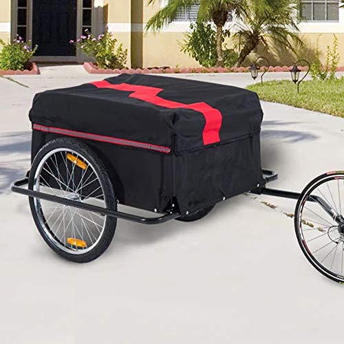Hype Elite II Bike Cargo and Luggage Trailer - Red/Black