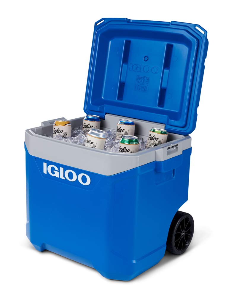 IGLOO Unisex's Latitude 60 Roller Cool Box, 57 Liter, Red, 56 x 47 x 51 cm