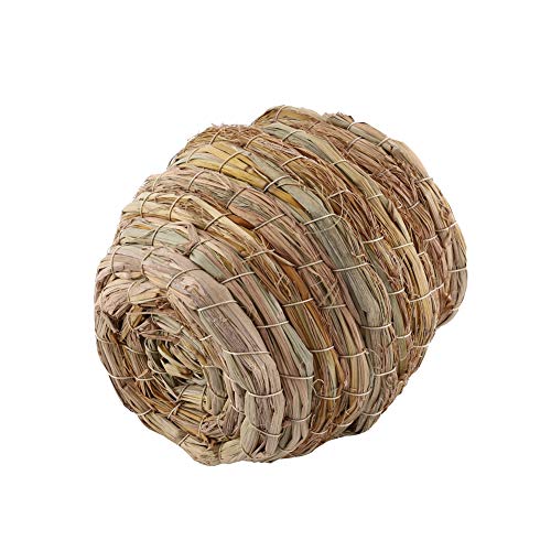 Straw Bird Pet Hand Woven Bird Suitable for Home Hanging Decoration, Hamster cage Canary Budgerigar
