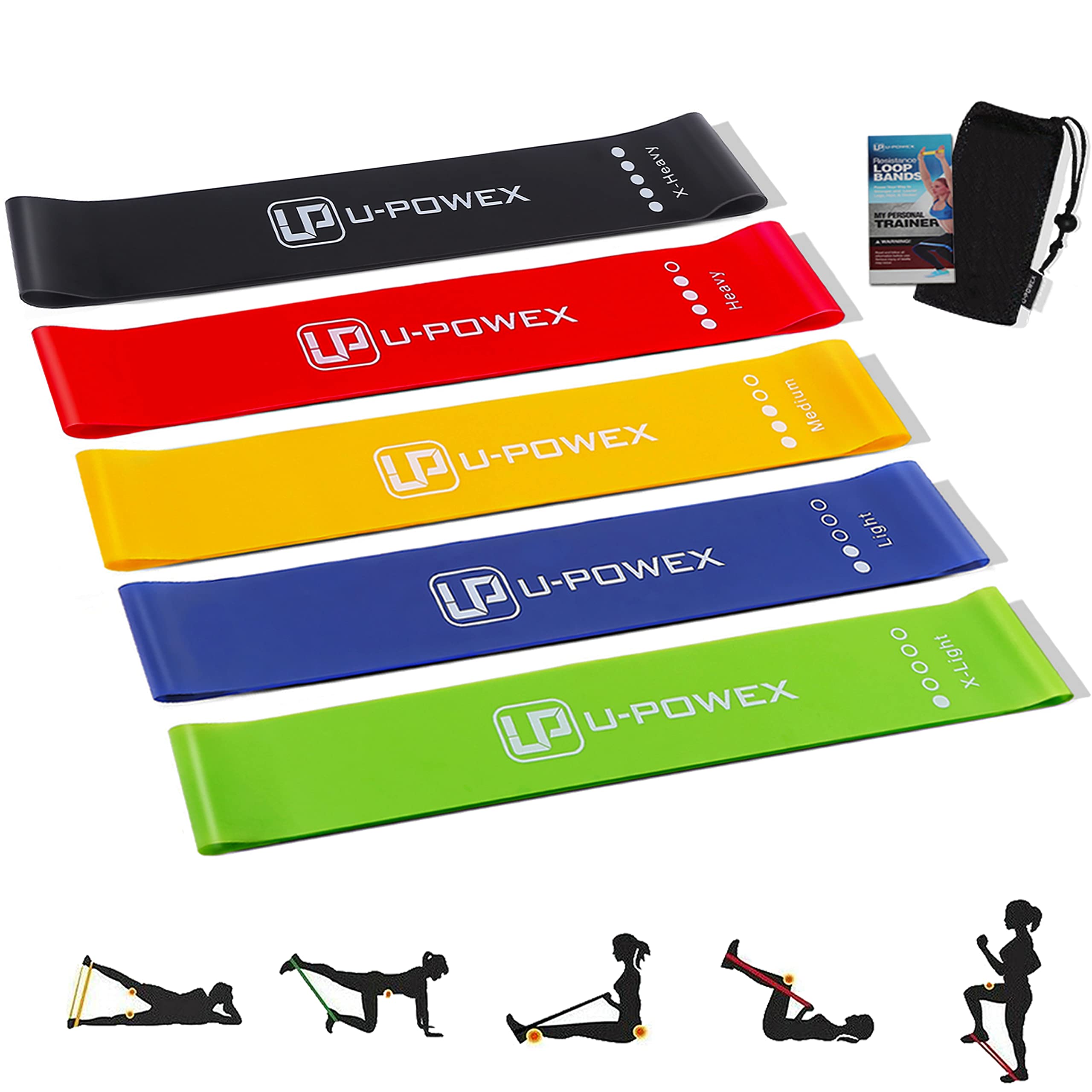 HRC Portable Resistance Band Workout System Home Gym Exercise Bands Wall Mount System Adjustable Resistance Exercise Bands Set with Handles Non-Silp