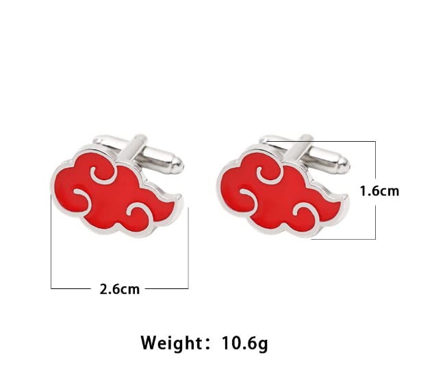 MEIFNG Men's Tie and Cufflinks,Anime Cosplay Cloud Necktie Set for Men (Tie+Cufflinks)