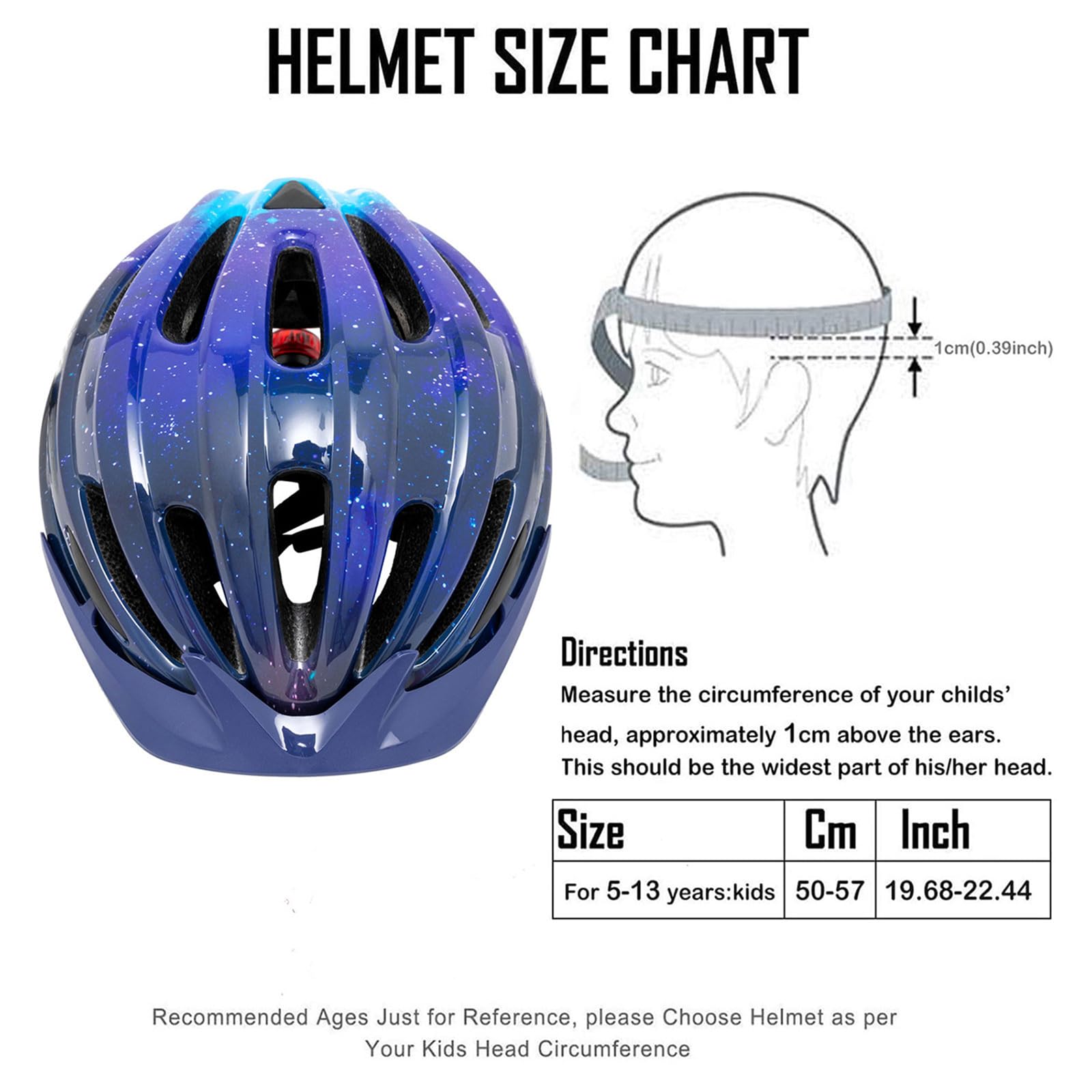 Hsility Bike Helmet Kids Bike Helmet Road Bicycle Helmet with Detachable Visor