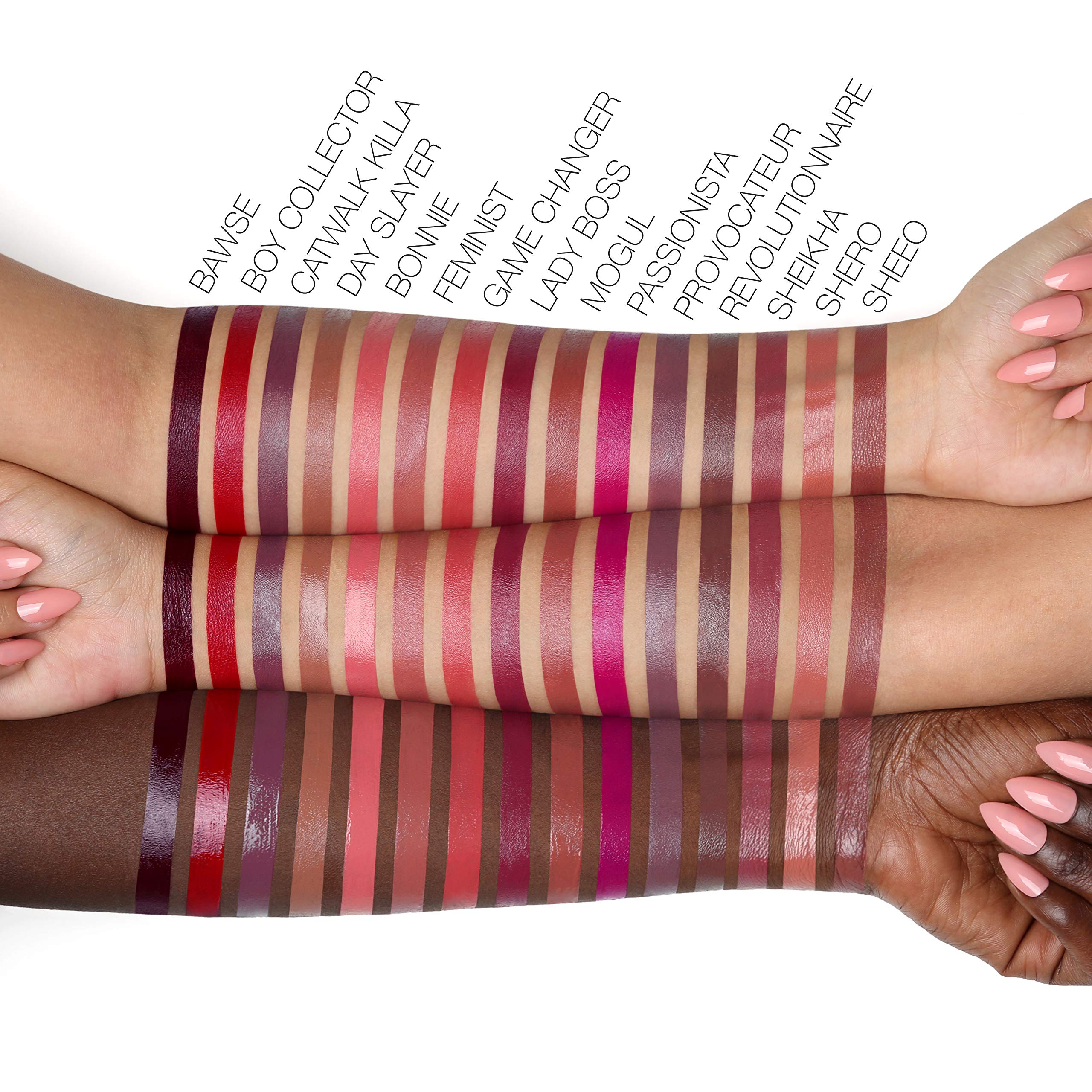 Huda Beauty Demi Matte Cream Lipstick - Game Changer - an assertive and feminine coral