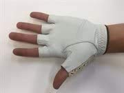 HJ Half Finger Golf Glove, MENS MEDIUM, fits on LEFT HAND, 3-Gloves