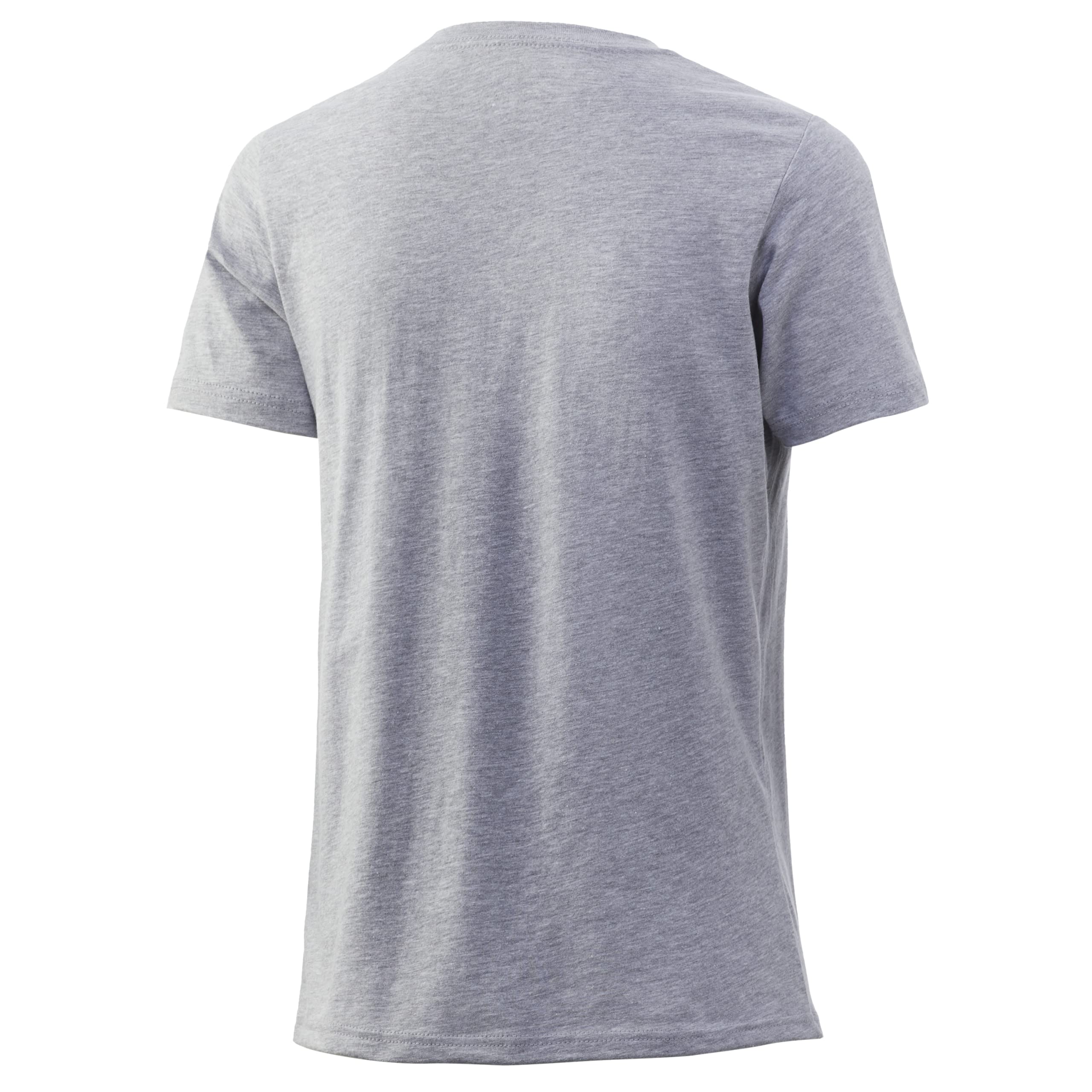 HUK Unisex-Child Tee | Kids Performance Fishing T-Shirt, True Heather Grey, X-Small
