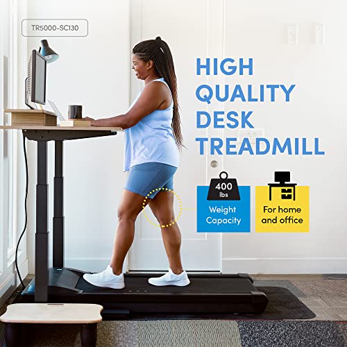LifeSpan Fitness – Omni Console Under Desk Walking Pad Treadmill for Home Workout & Office Use, Whisper Quiet Under Table Treadmill, 0.4 to 4.0 mph Portable Treadmill (TR5000SC130-Combo, Omni Console)