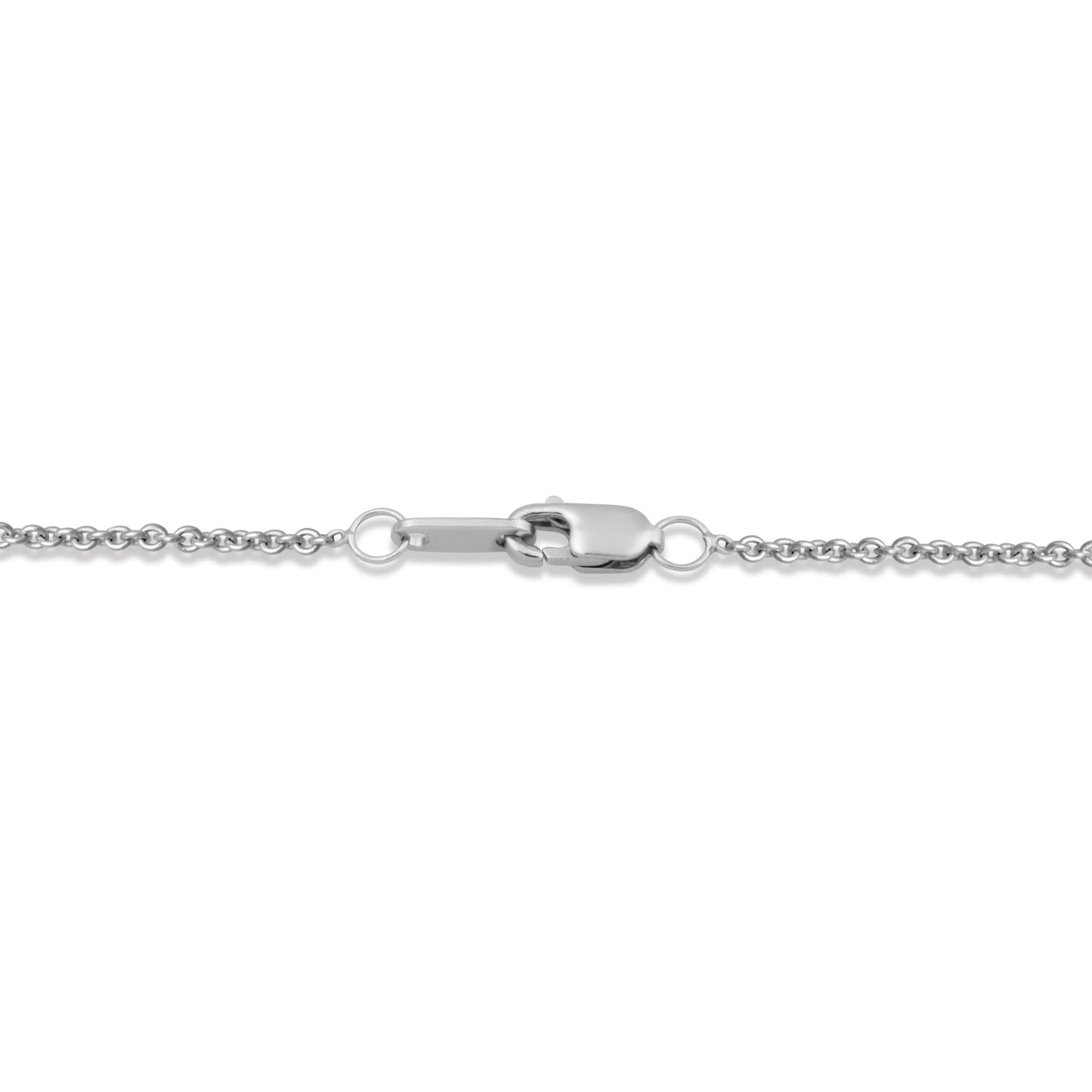 Jewelili Sterling Silver 1/4 Cttw Natural White Round Diamond Double Heart Pendant Necklace, 18" Cable Chain