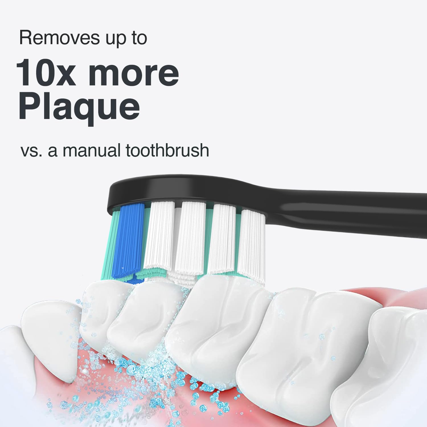 Senyum Replacement Toothbrush Heads - Compatible with Philips Sonicare Electric Toothbrush (Snap-On),8 Pack