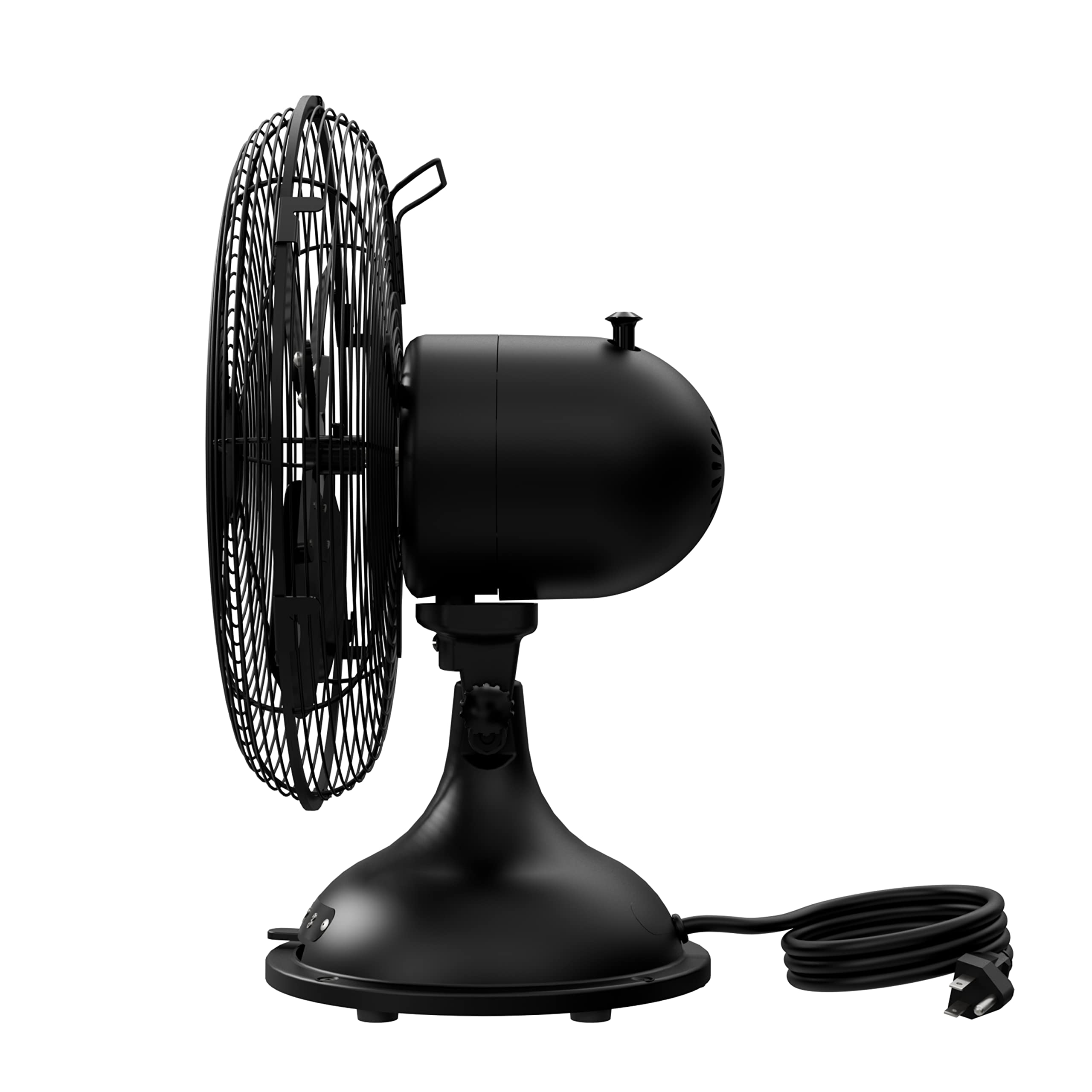 Hunter Classic D12 Portable Desk Fan 12 inch, 3 Speed, Matte Black, 97314