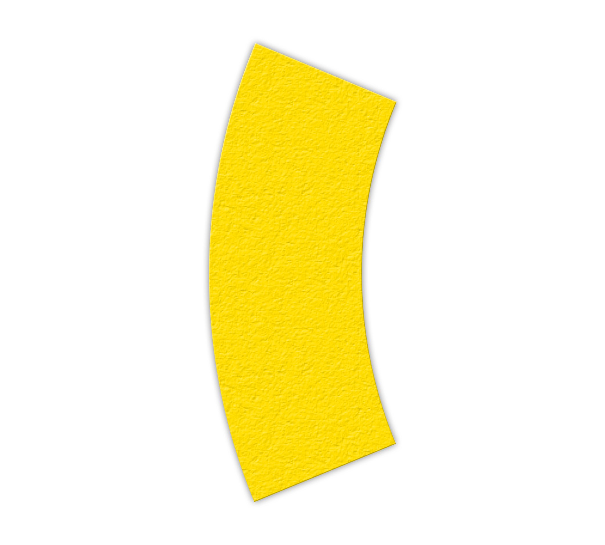 INCOM Manufacturing: Workplace Marker "Arc" Shape, Yellow (Pack of 25)