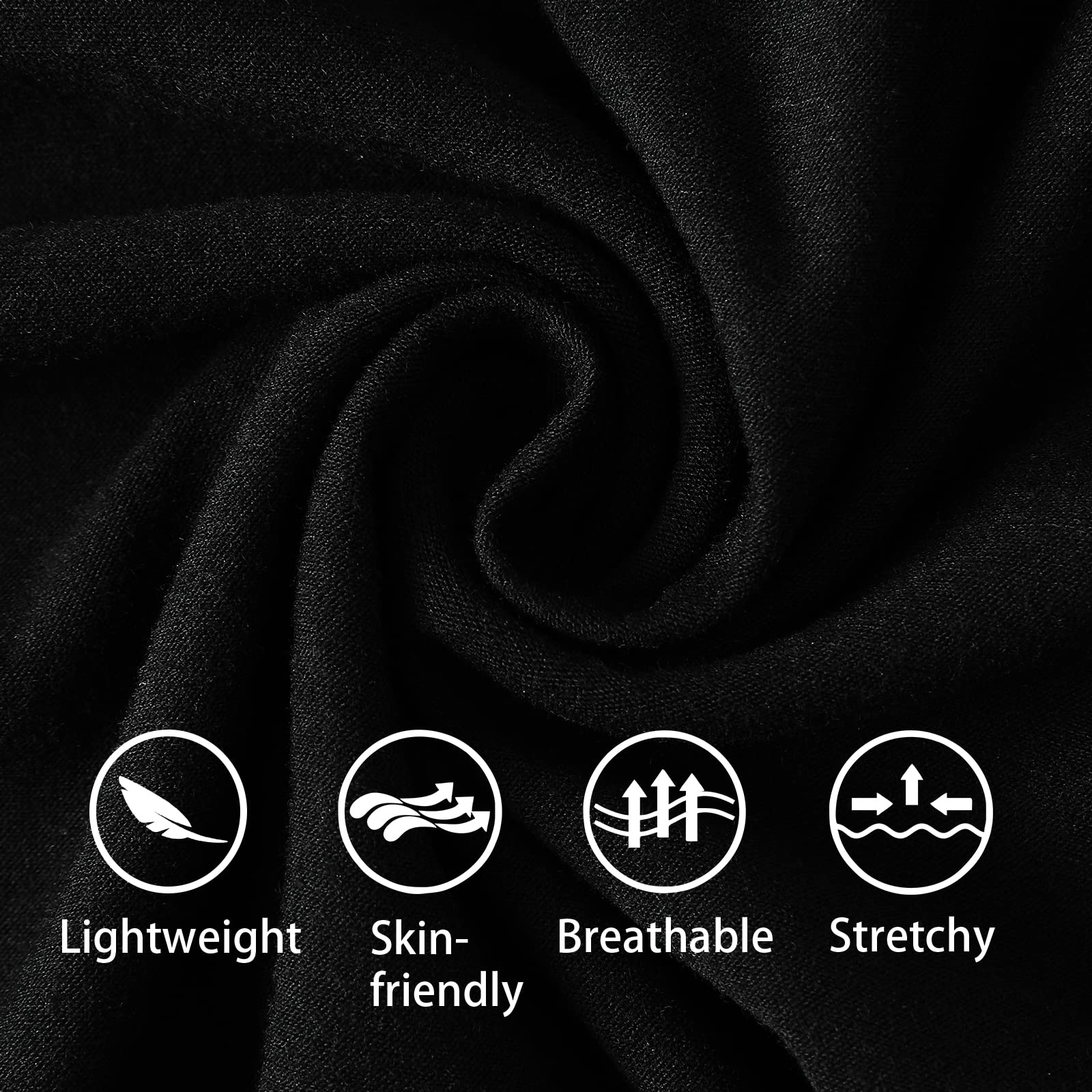MERIABNY Mens Black Yoga Pants Casual Sweatpants for Workout Exercise Mens Joggers Pants with Pockets Fpr Hiking, Medium