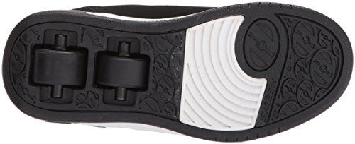 Heelys Girls Dual UP X4, Black/White, 1 Little Kid
