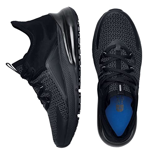 Shoes for Crews Gia, Women's Slip Resistant Work Shoes, Black, Size 7