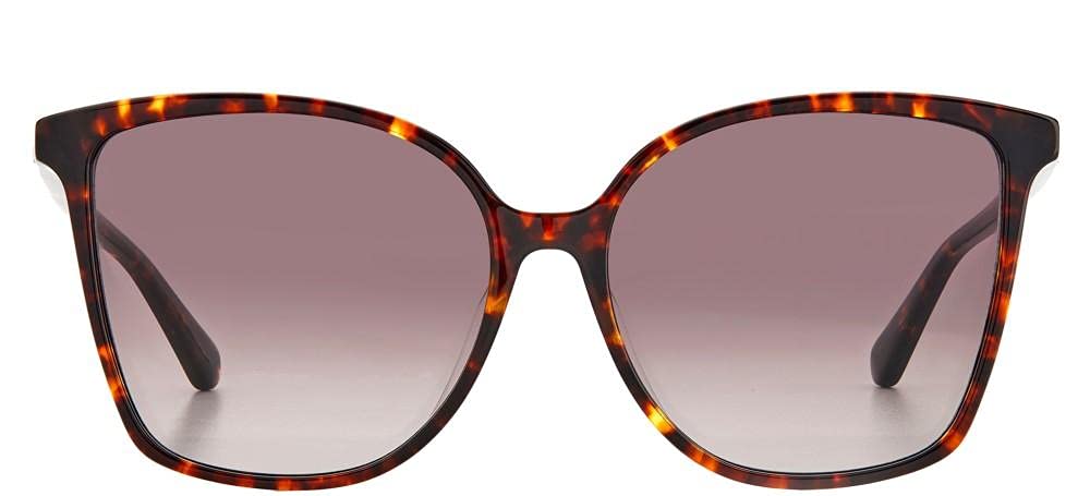 Kate Spade New York Women's Brigitte/F/S Cat Eye Sunglasses, Havana, 58mm, 16mm