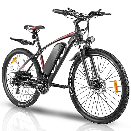 Vivi Electric Bike, 27.5" Electric Mountain Bike for Adults, with 500W Motor 48V 10.4Ah Removable Battery, 20mph - Class 2 eBike, Up to 50 Miles Range, 21 Speed, Suspension Front