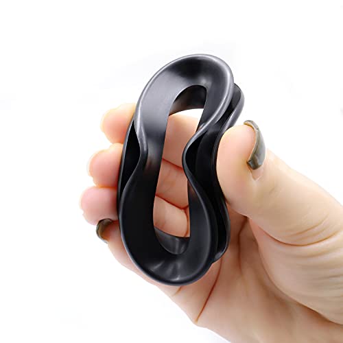 ZXUEZHENG 1 Pieces 2 Inch Silicone Umbrella Hole Ring Plug and Cap Set for Glass Outdoors Patio Table Deck Yard (Silicone,Black)